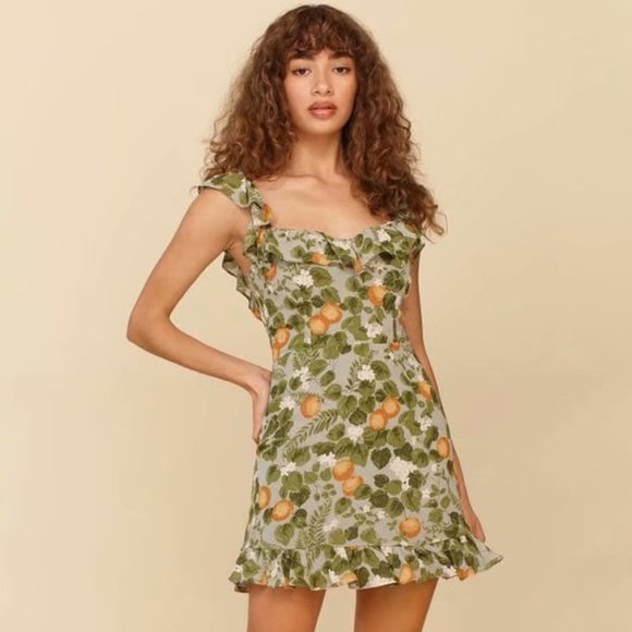 Reformation | Dresses | Women Reformation Embry Dress Orange Grove ...